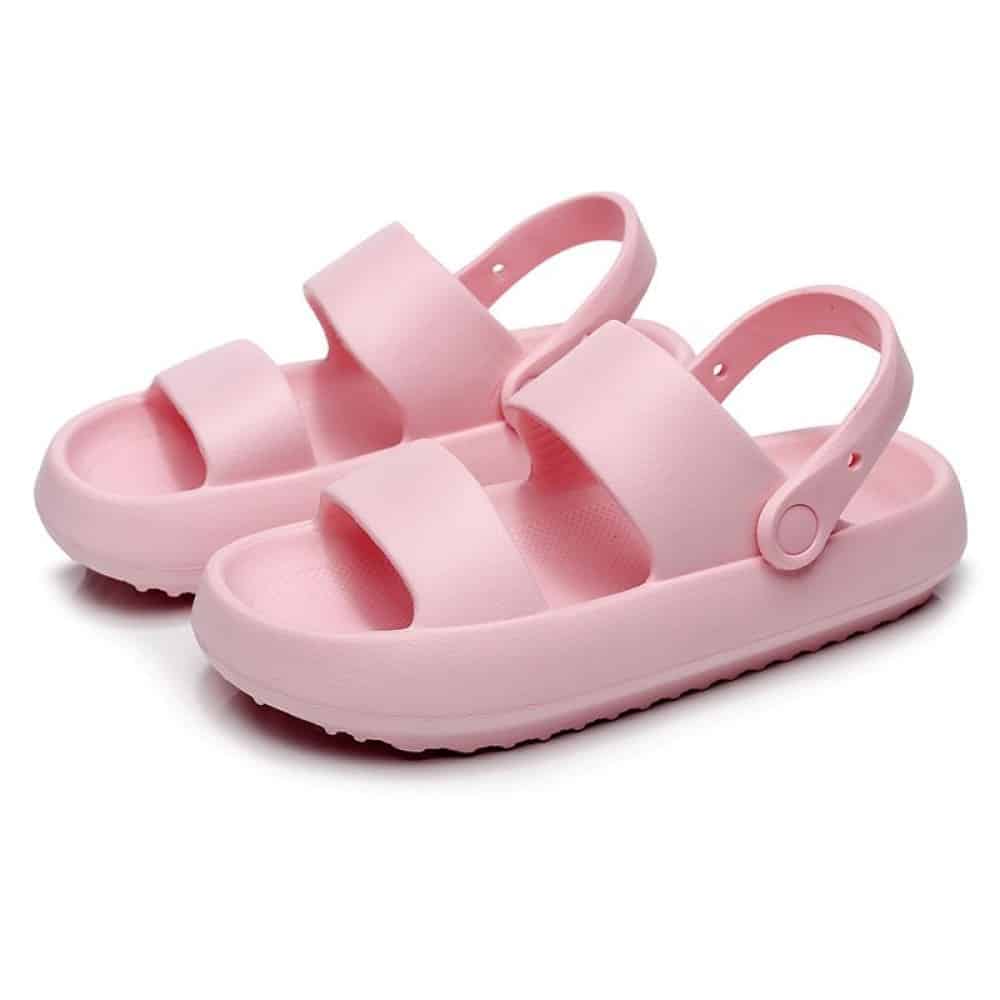 Askrykins Double Strap Slingback Slides in Pink – Fleashoppers